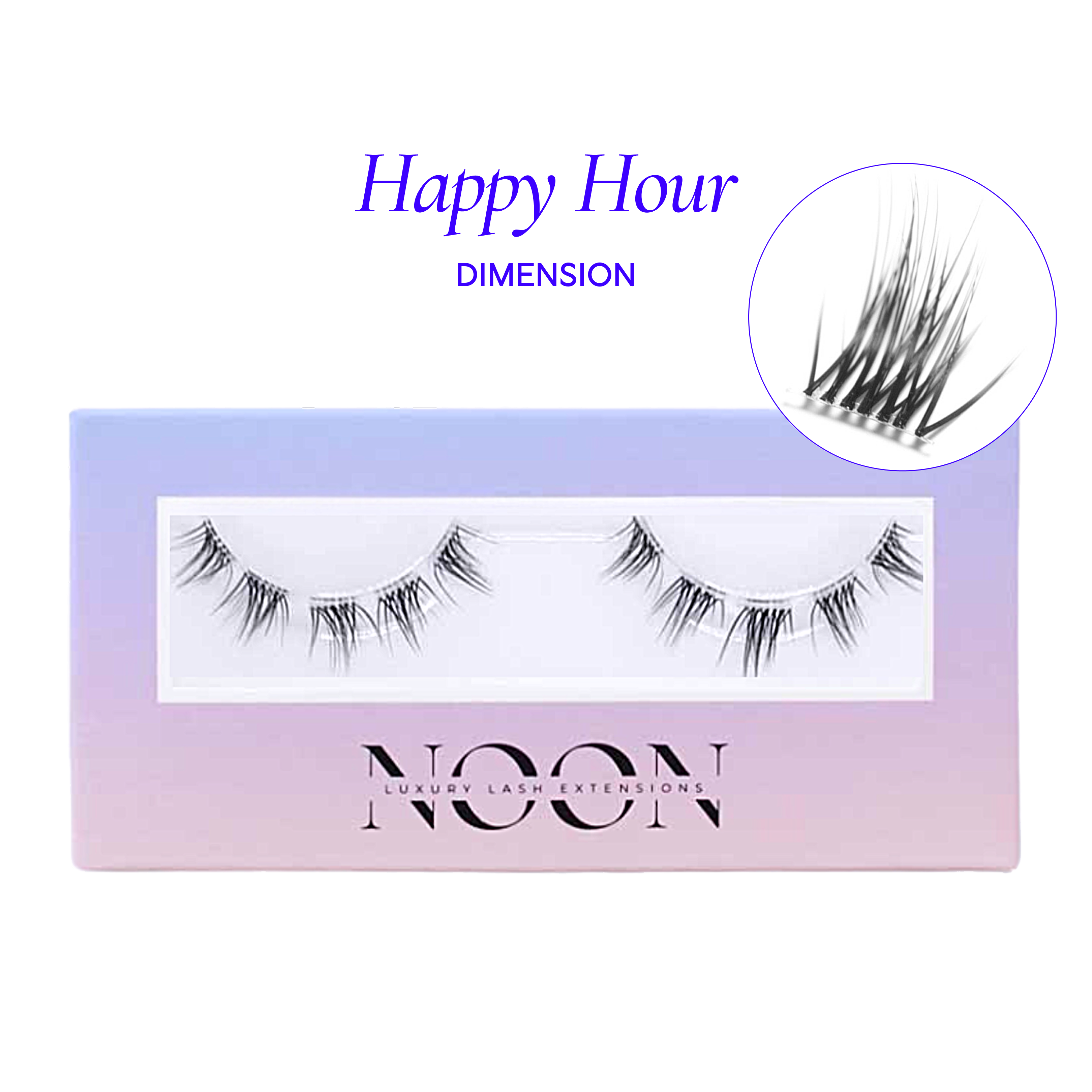 HAPPY HOUR Silk Lashes, Multi-Layered Multi-Length – NOONLASH